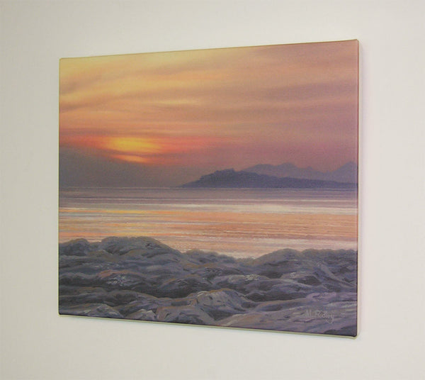 Sunset over Western Islands Eigg & Rum Print – Aquila Art